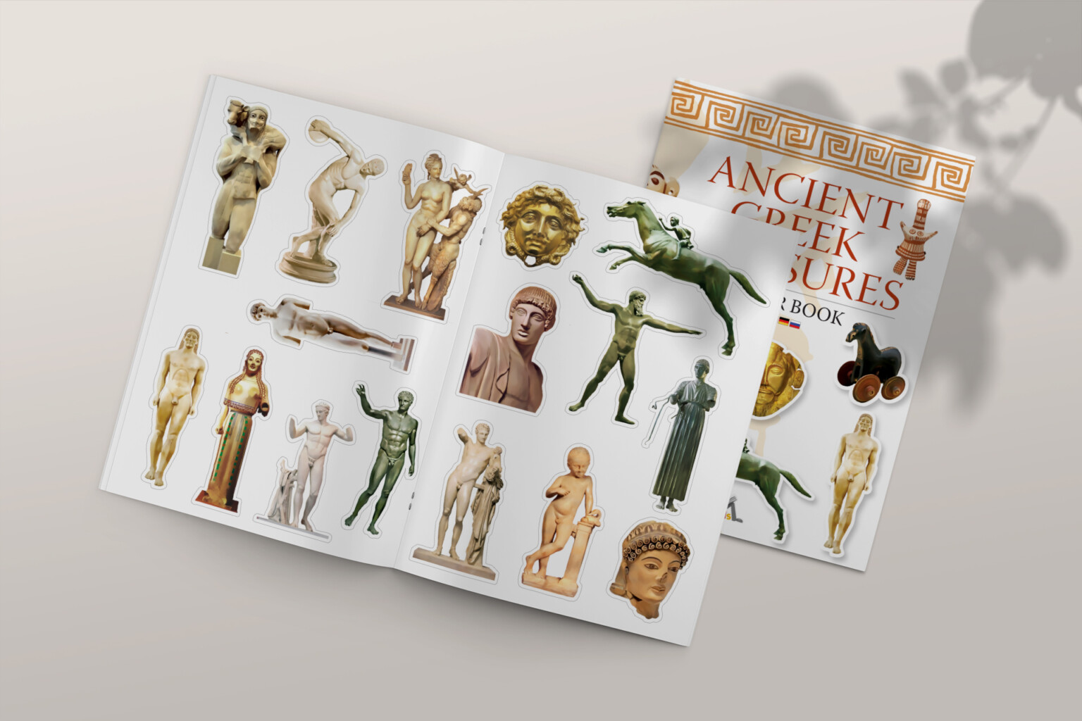 ANCIENT GREEK TREASURES, sticker book | Mediterraneo Eshop