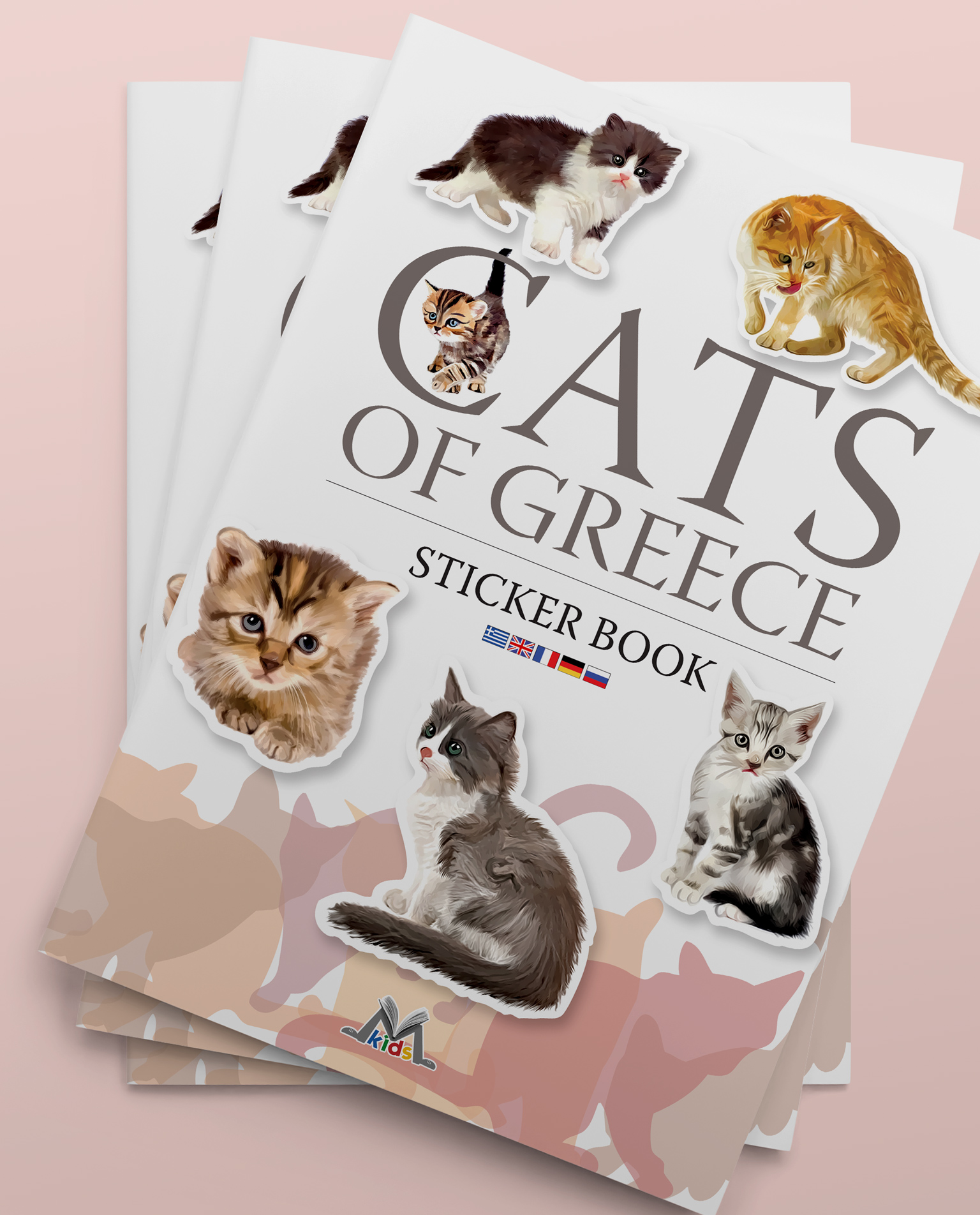 CATS OF GREECE, sticker book | Mediterraneo Eshop