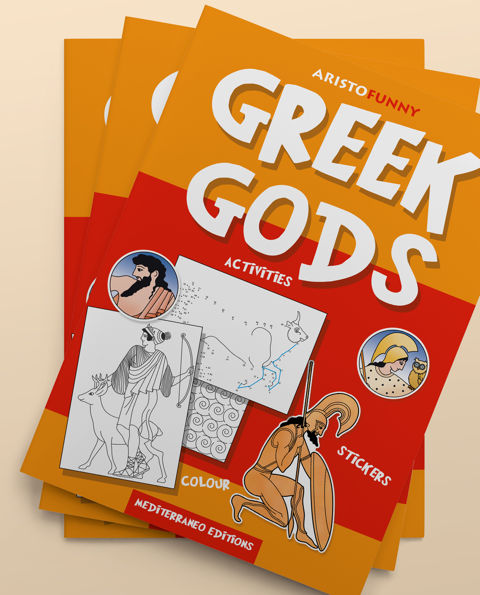 Kids activities book with ancient Greek Gods | Mediterraneo
