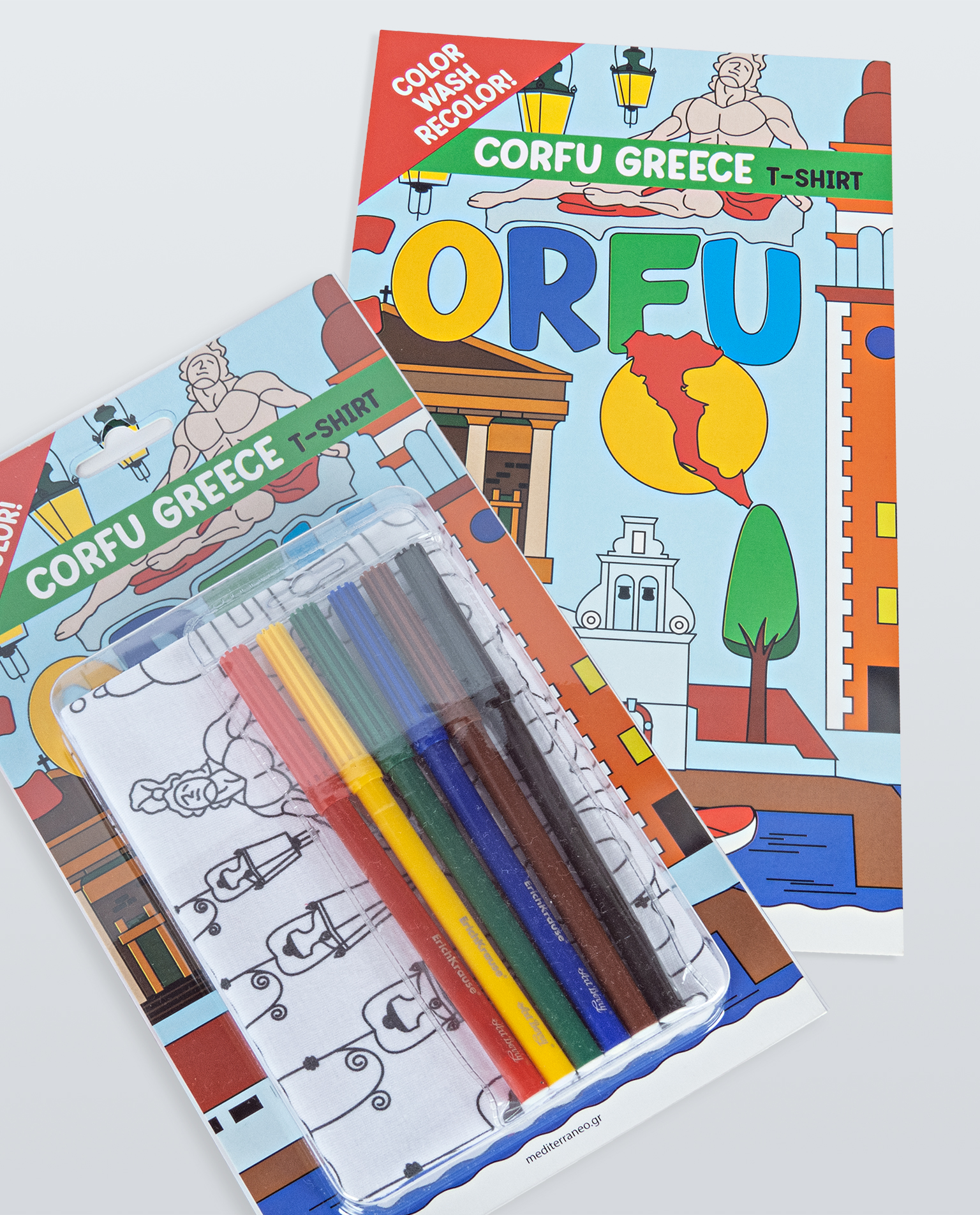 CORFU T-Shirt Coloring Kit | Mediterraneo Eshop