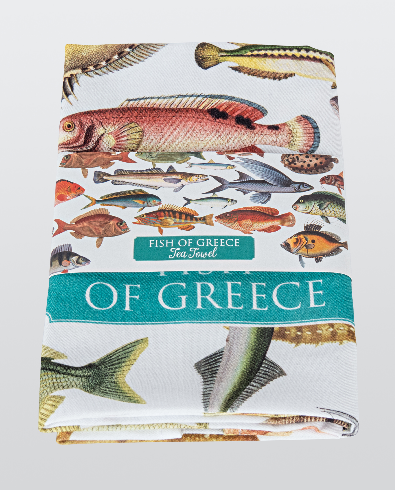 FISH OF GREECE Tea Towel | Mediterraneo Eshop