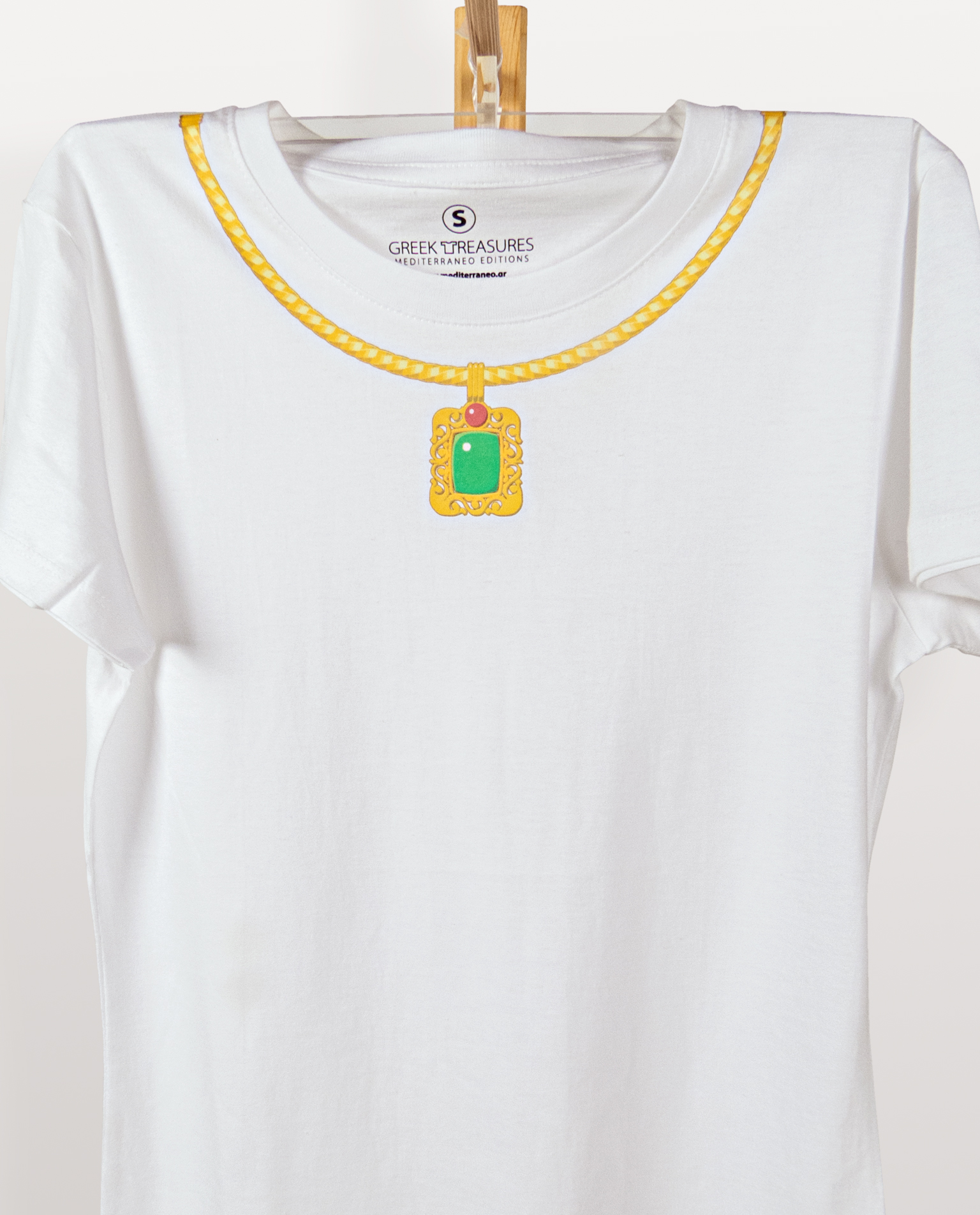 Women's Greek Treasure necklace T-Shirt by Mediterraneo