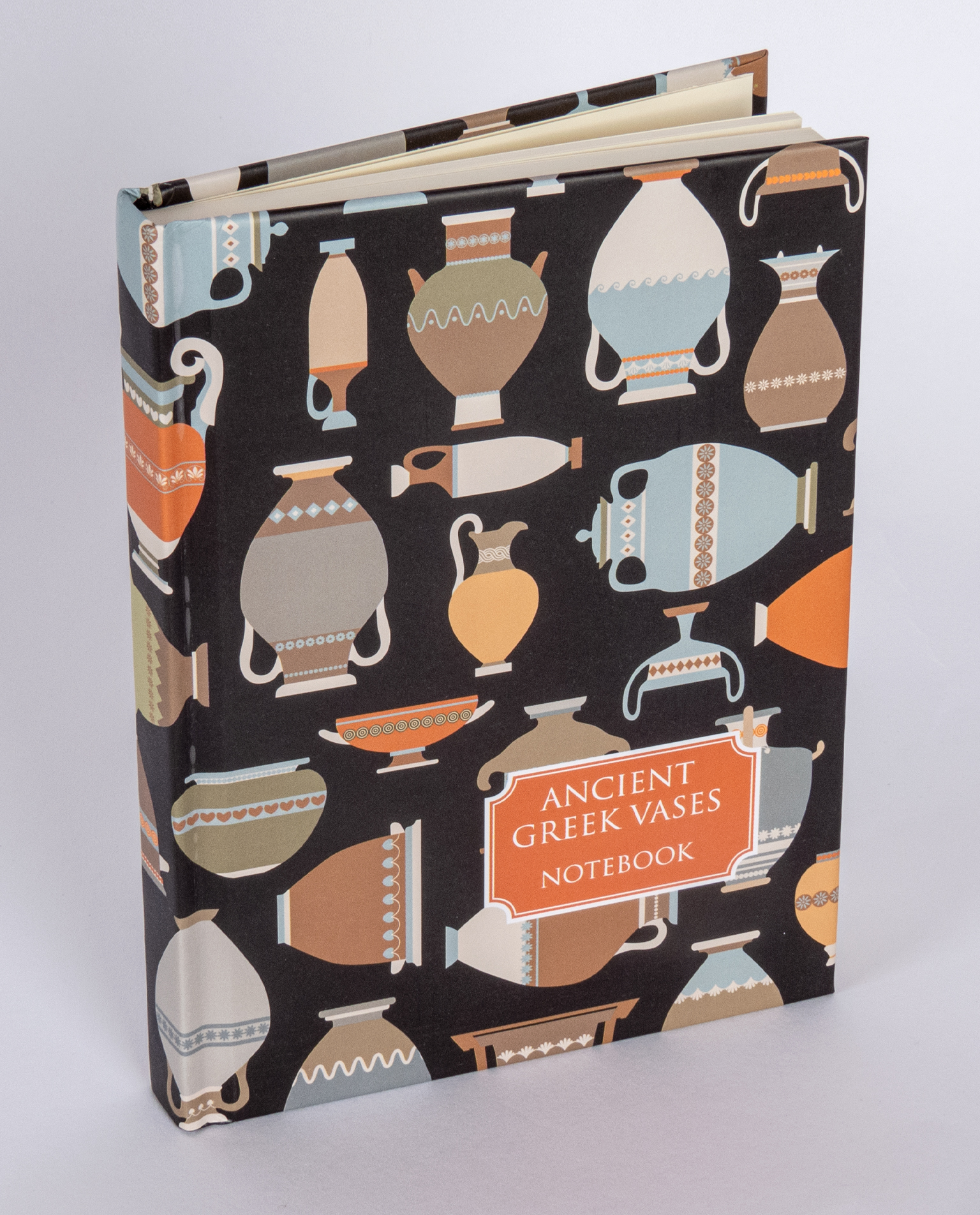 Hardcover notebook with ancient Greek vases | Mediterraneo