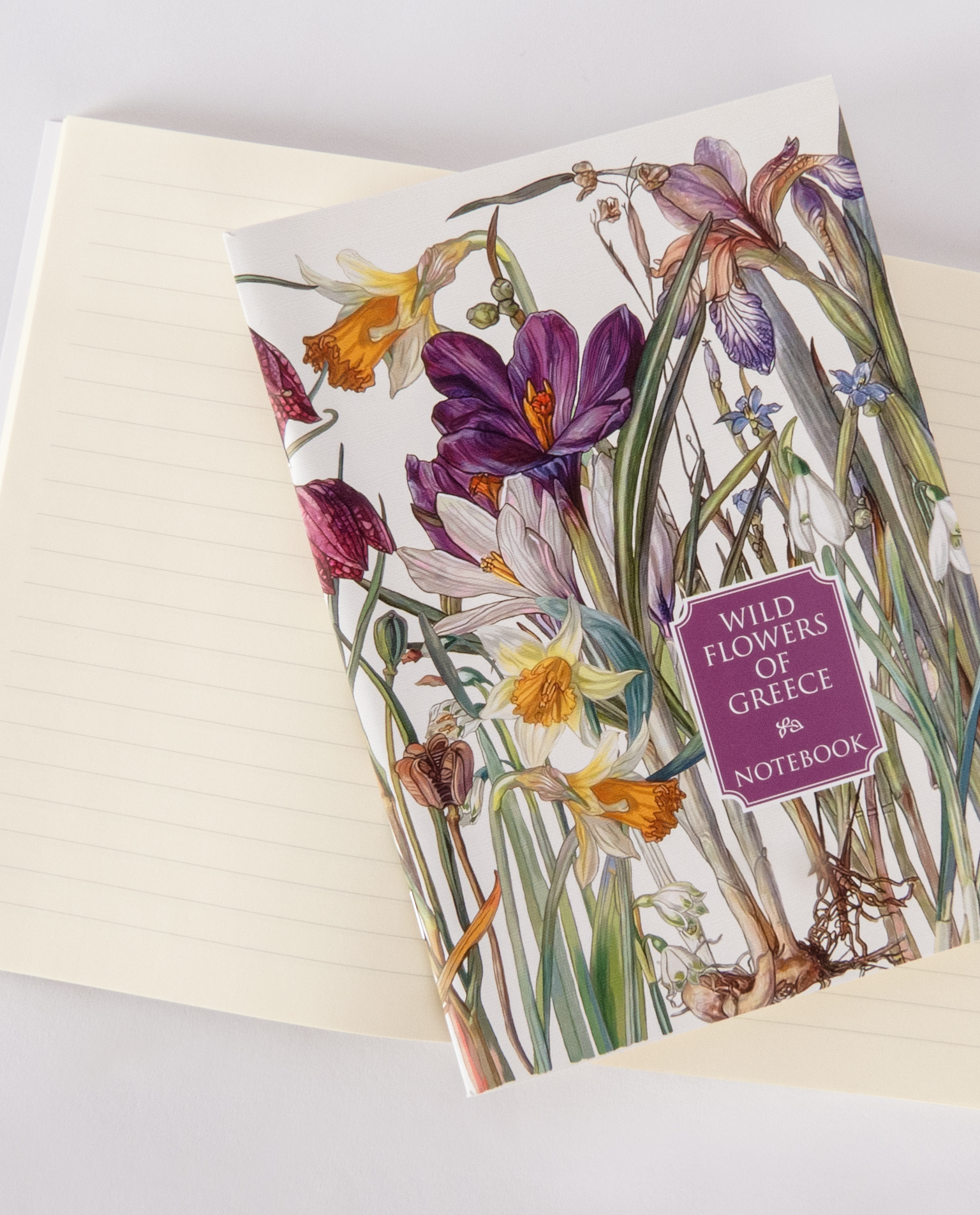 Softcover notebook with wildflowers of Greece | Mediterraneo