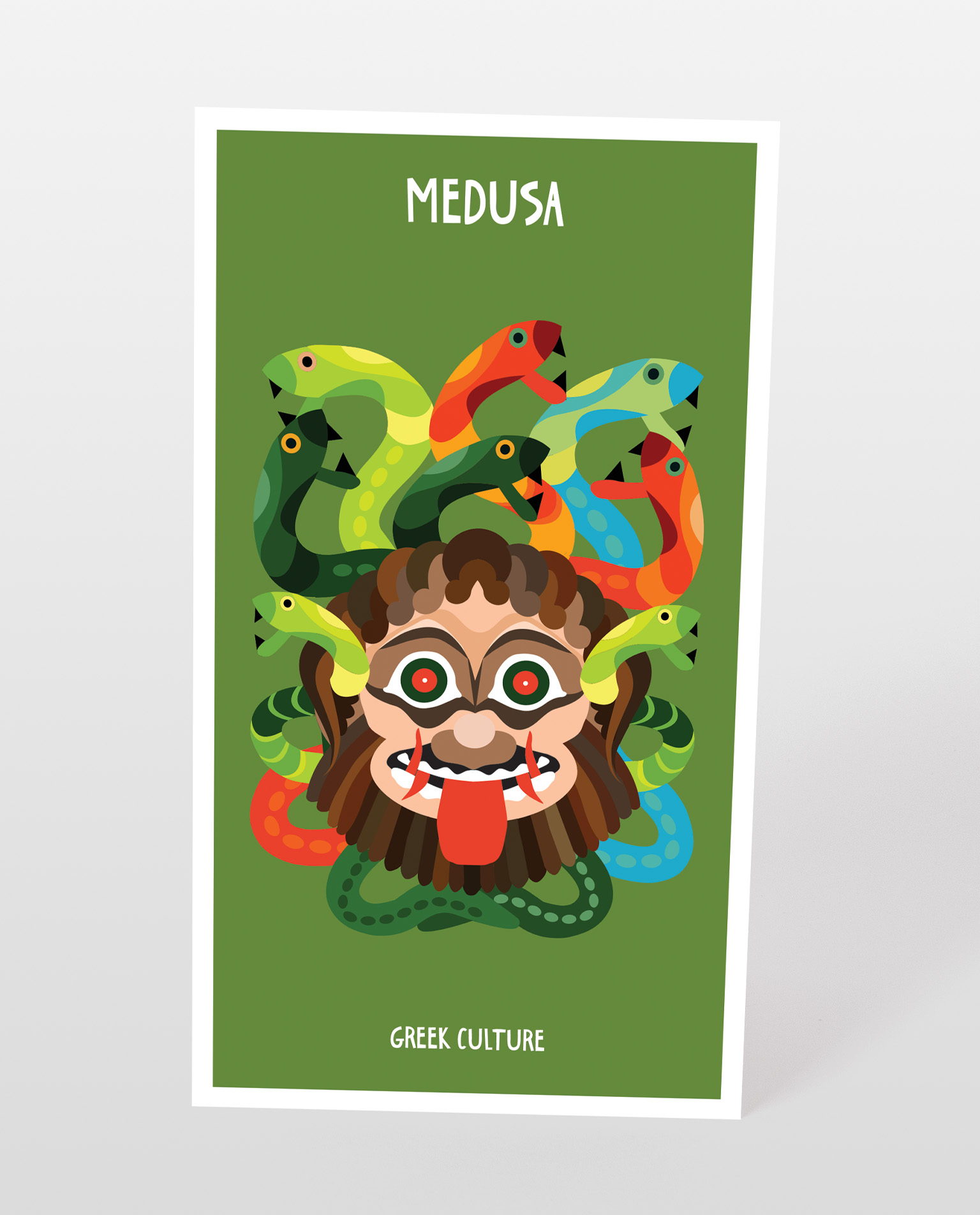 MEDUSA Postcard Greek Culture | Mediterraneo Eshop