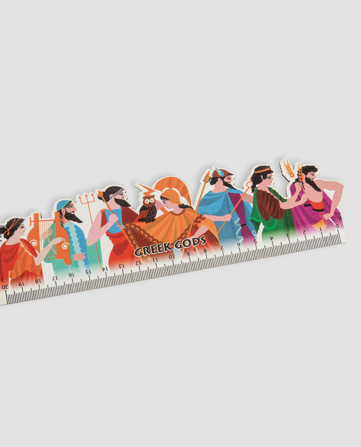 Greek Gods wooden ruler | Mediterraneo Eshop