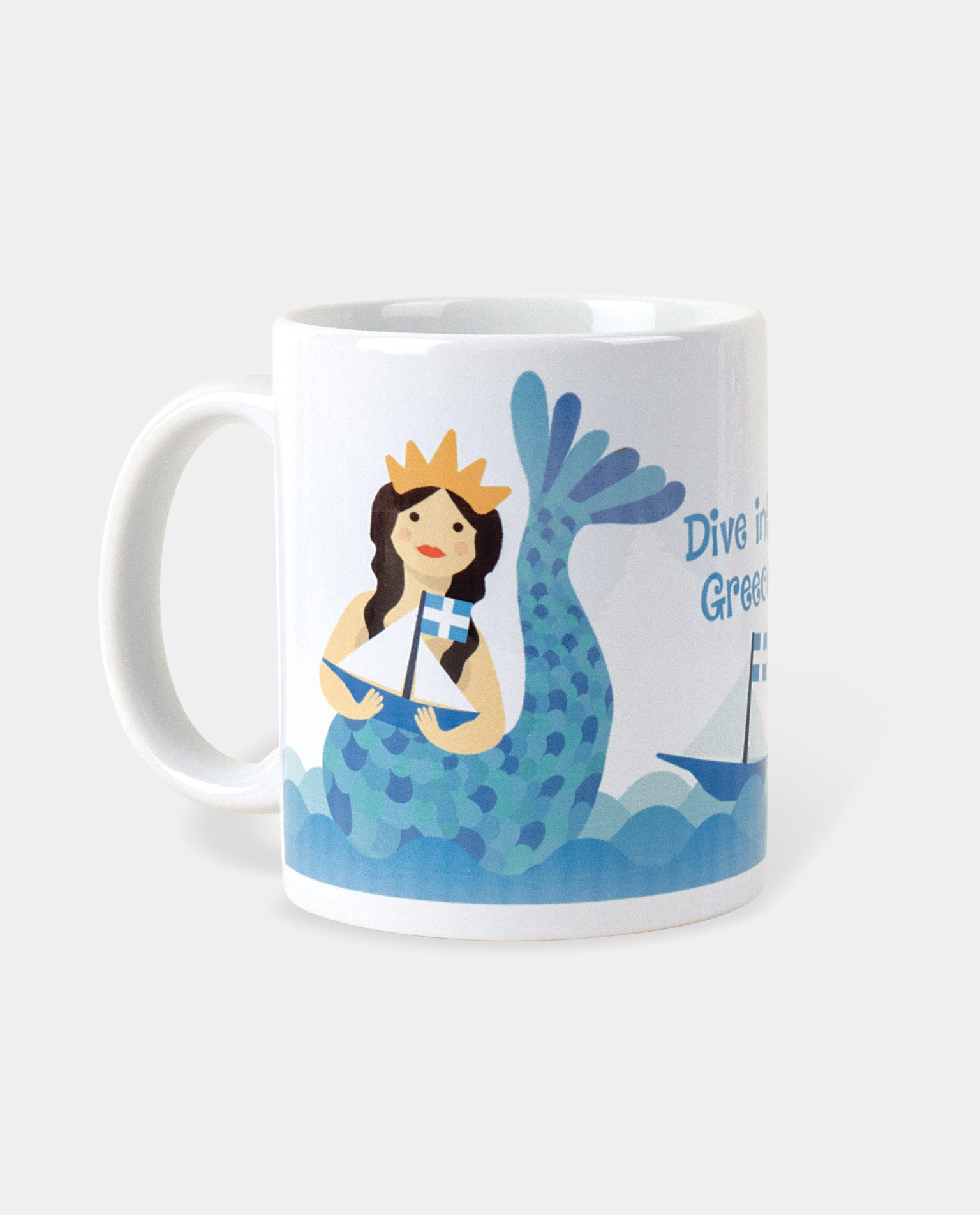Greek Mermaid mug | Mediterraneo Eshop
