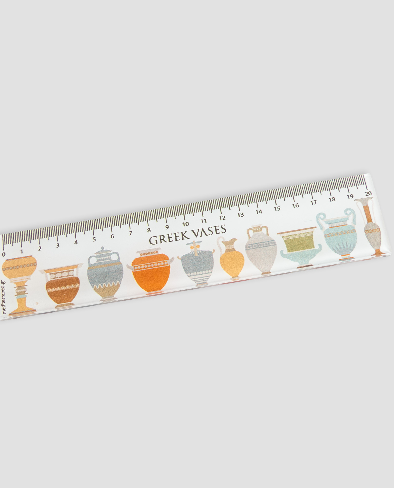 Greek Vases acrylic ruler | Mediterraneo Eshop