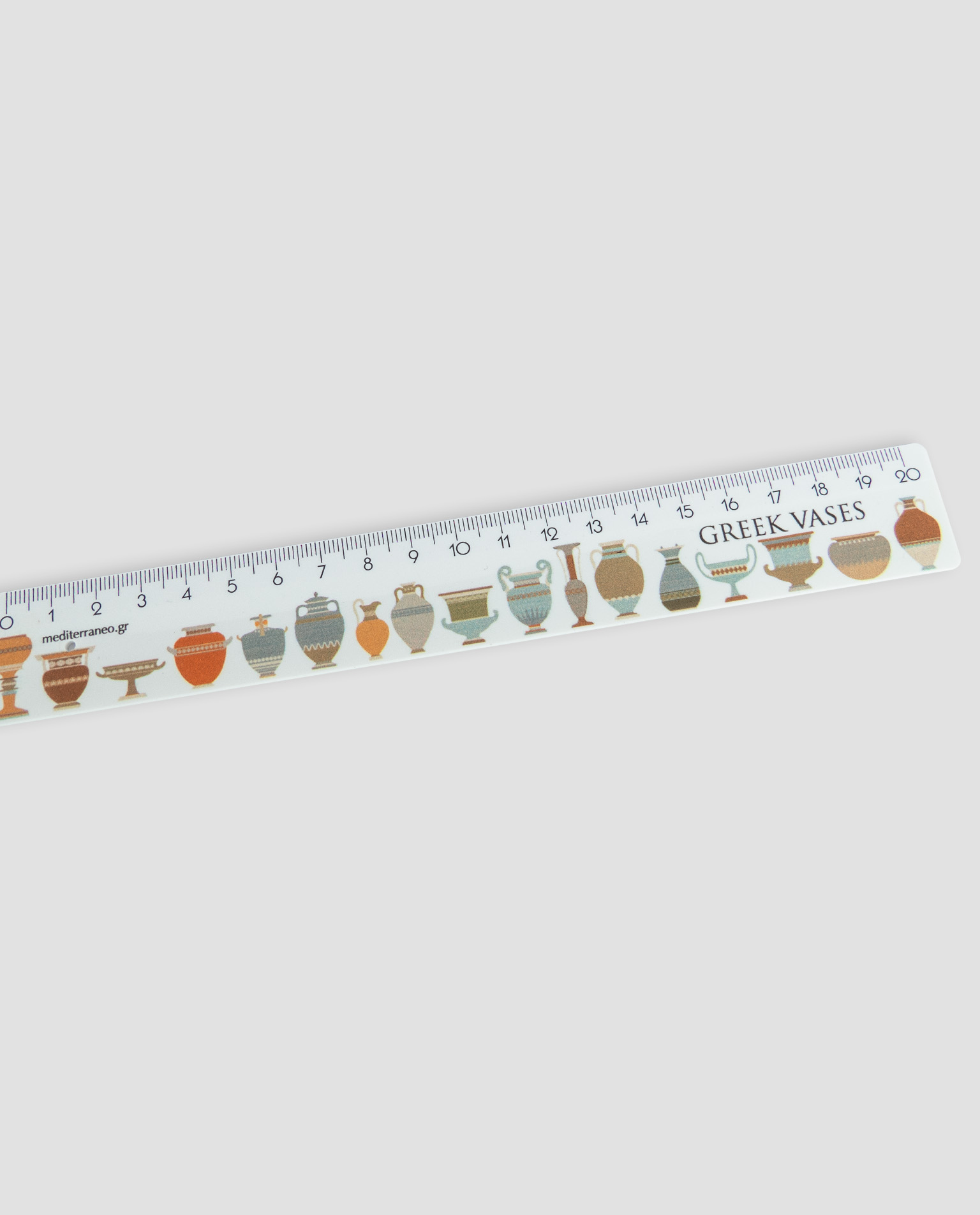Greek Vases plastic ruler | Mediterraneo Eshop