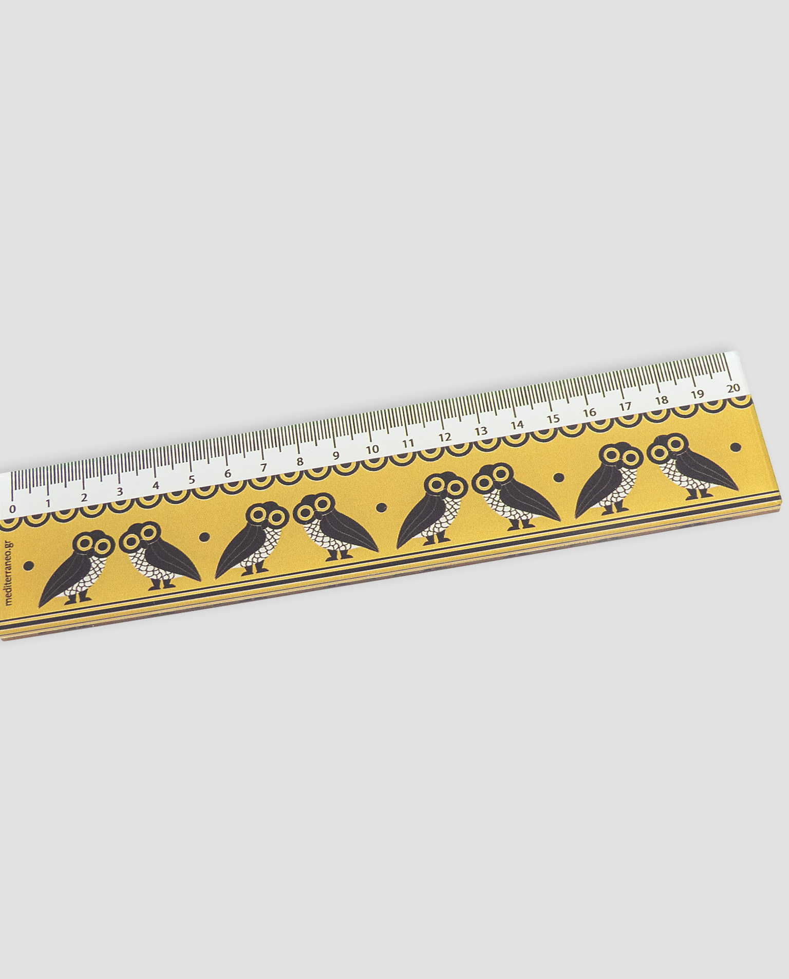 Golden Owl acrylic ruler | Mediterraneo Eshop
