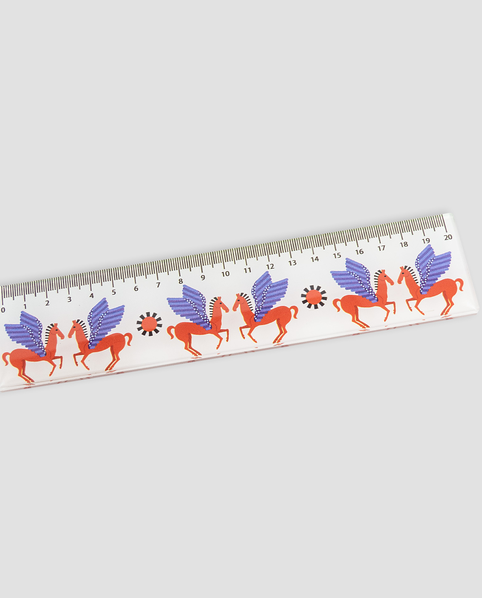 Pegasus acrylic ruler | Mediterraneo Eshop