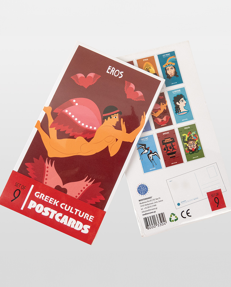 GREEK CULTURE POST CARDS SET OF 9 | Mediterraneo Eshop