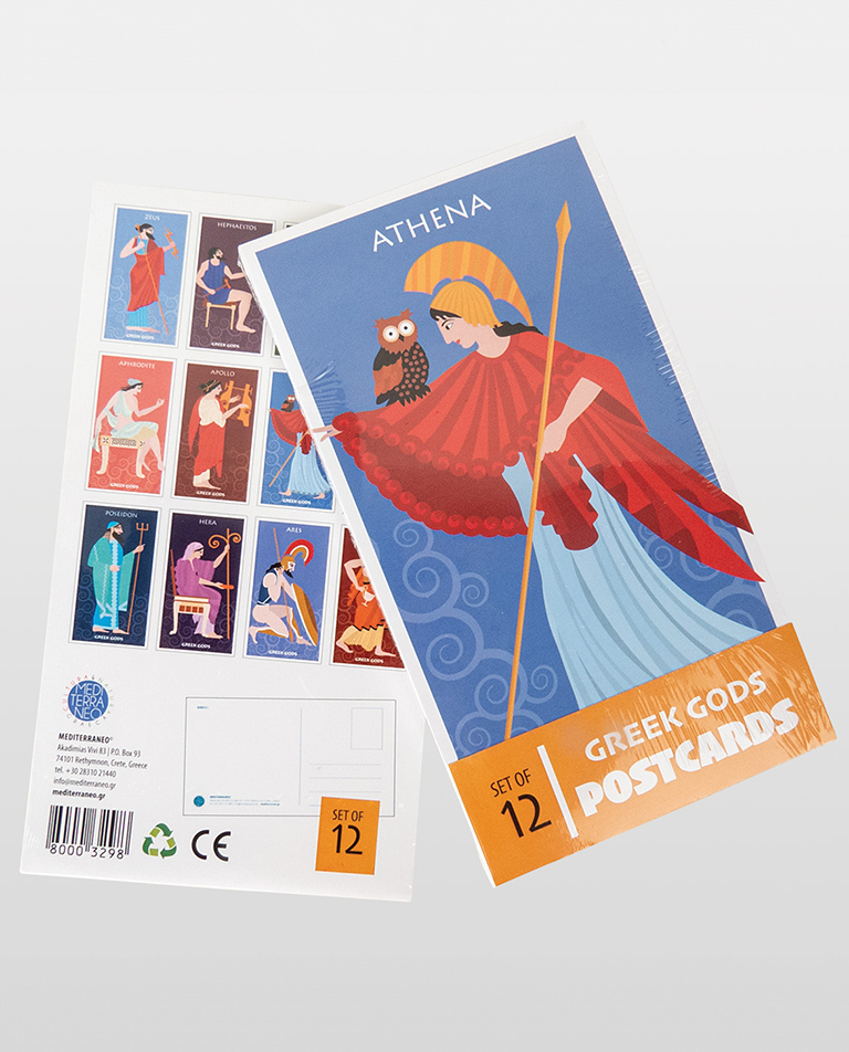 GREEK GODS POST CARDS SET OF 12 | Mediterraneo Eshop