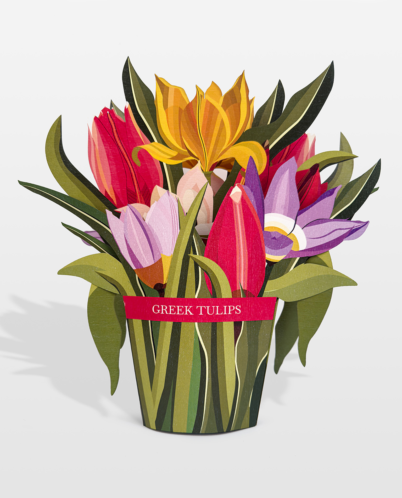 Greek Tulips - Pop Up Flower Bouquet | Mediterraneo Eshop