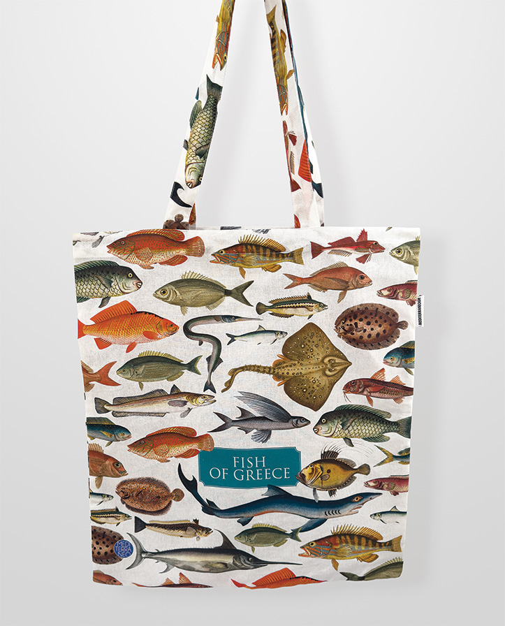 Fish of Greece total print bag | Mediterraneo Eshop